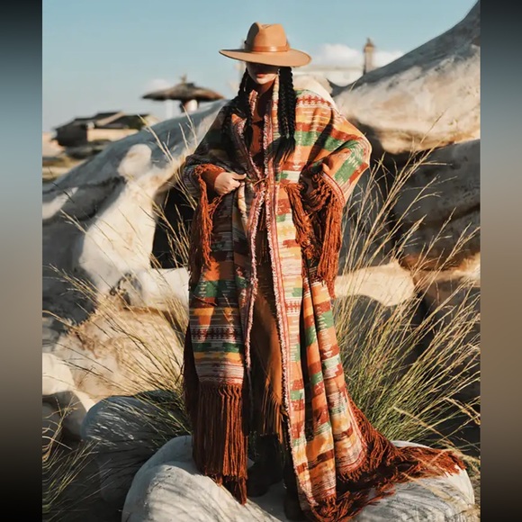 Jackets & Coats | Cloak Winter Outwear Poncho Inca Peru Navajo Maxi ...